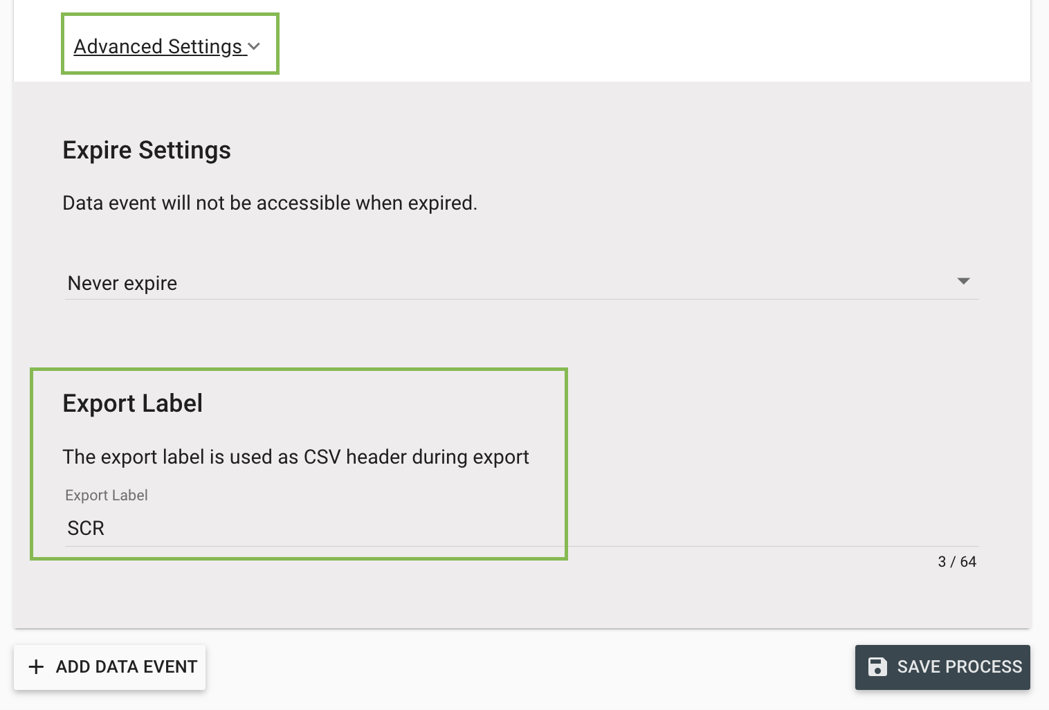 Export Labels – Clinical