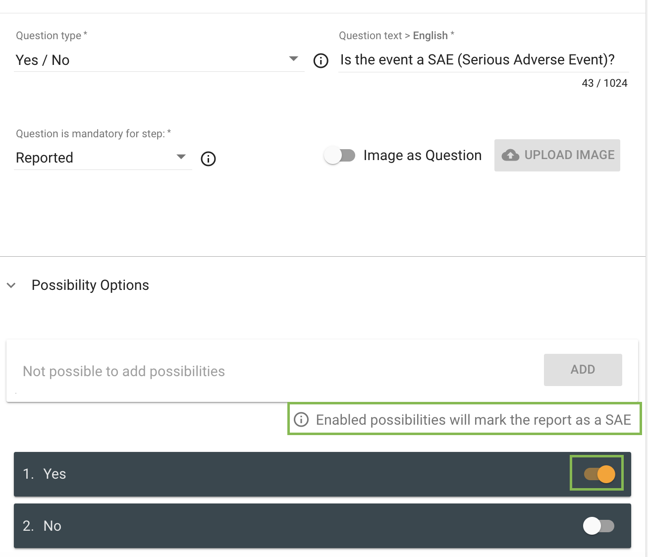 Creating an AE Form – Clinical