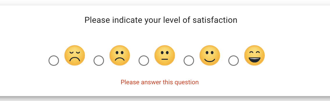 5 Level Smiley Scale – Clinical